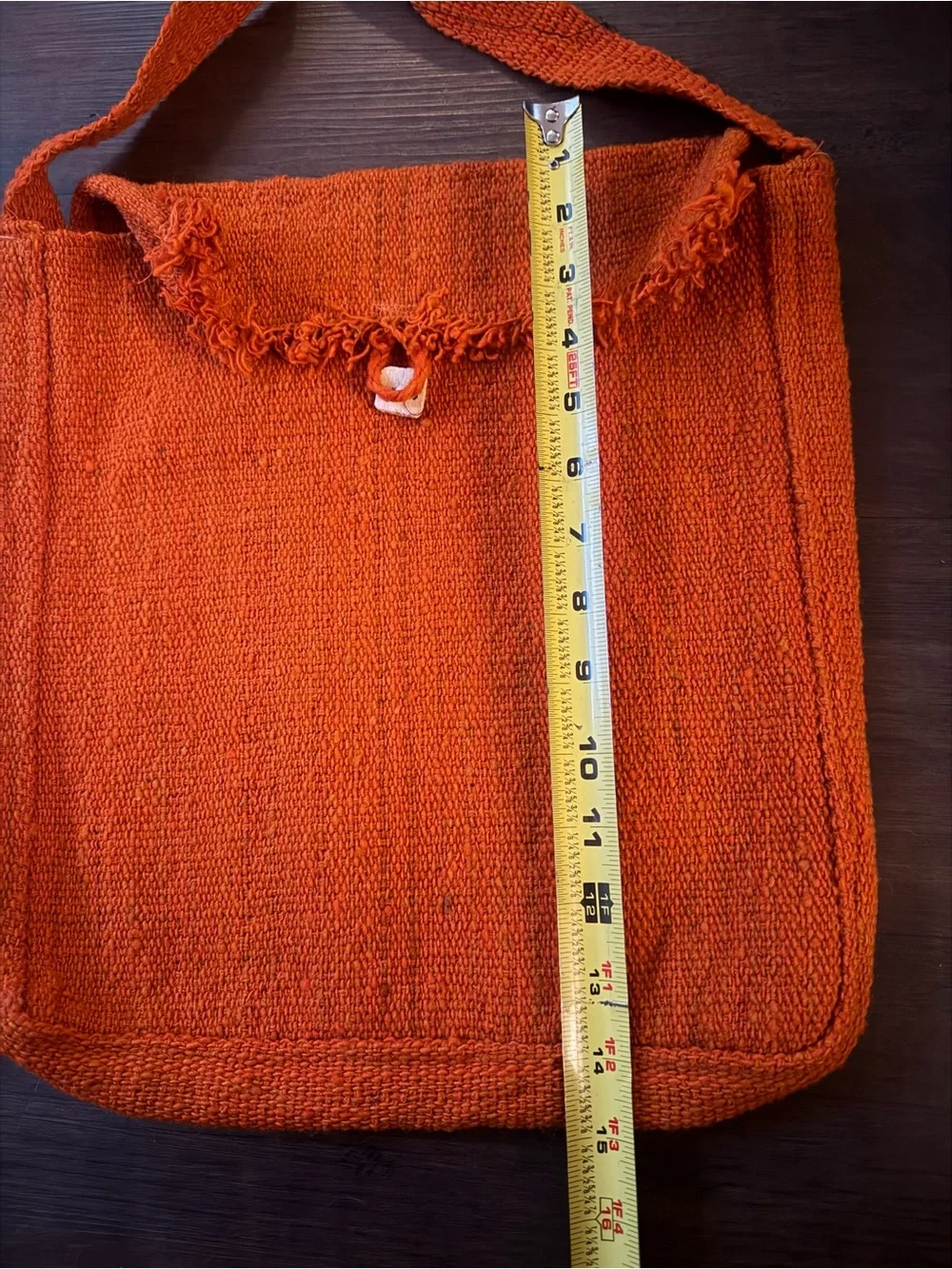 Bags | Peruvian Handwoven Orange Crossbody Shoulder Bag | Poshmark